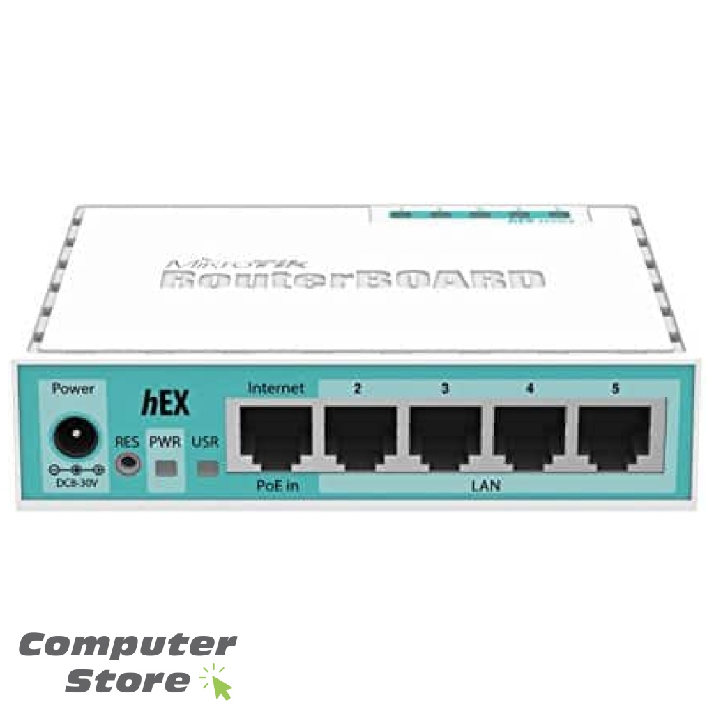 Mikrotik hEX RB750Gr3 5-port Ethernet Gigabit Router - Computer Store ...