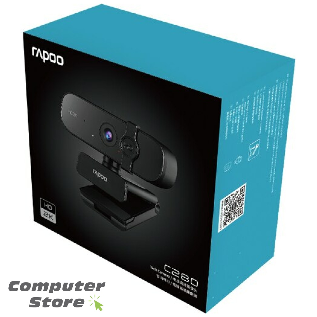 Rapoo C280 | 2K HD Webcam | Built-in Omnidirectional Dual Noise ...