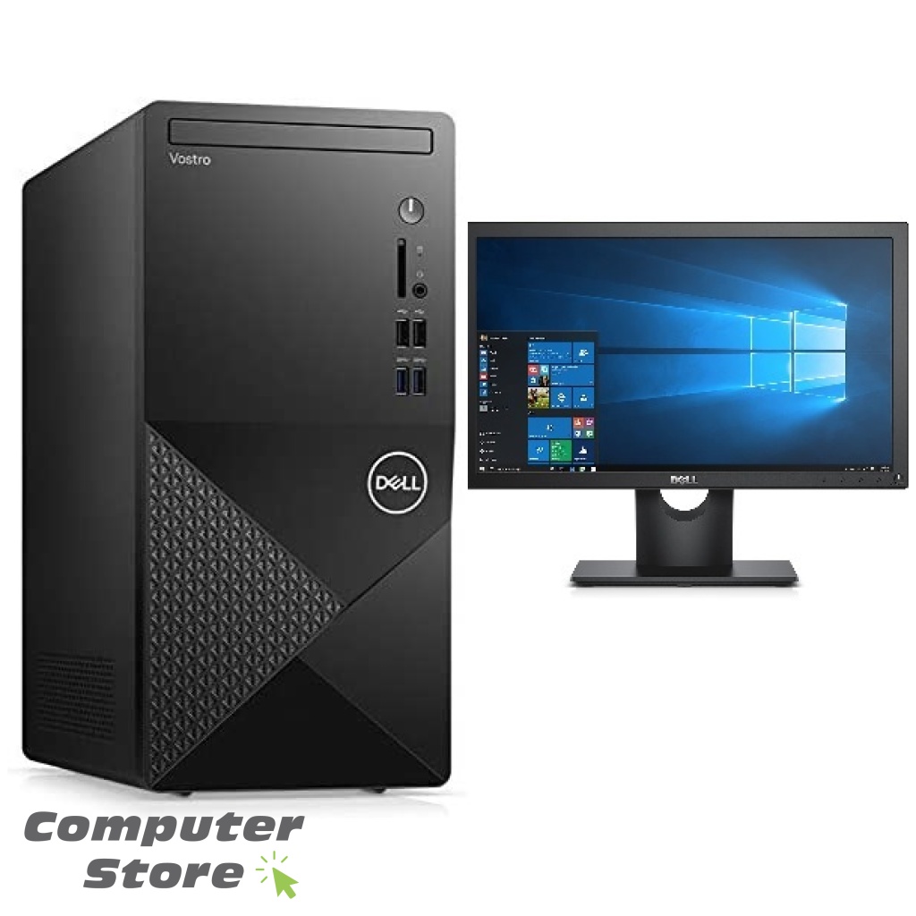 Dell Vostro 3910 desktop (I5 12400/4GB/1TB/DVDRW/UBUNTU/) with 19 inch ...